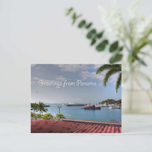 Greetings from Panama Canal, postcard | Zazzle