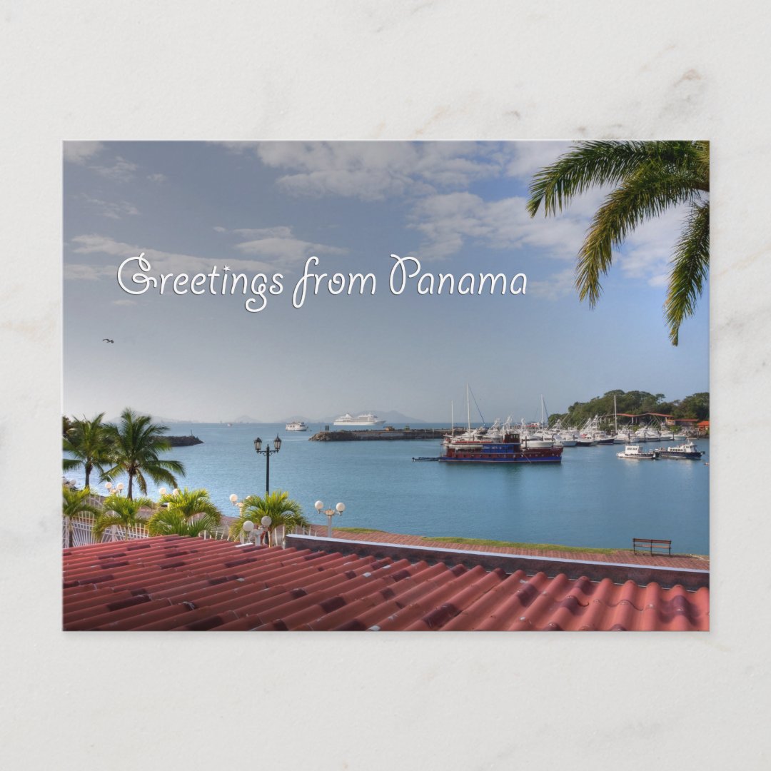Greetings from Panama Canal, postcard | Zazzle
