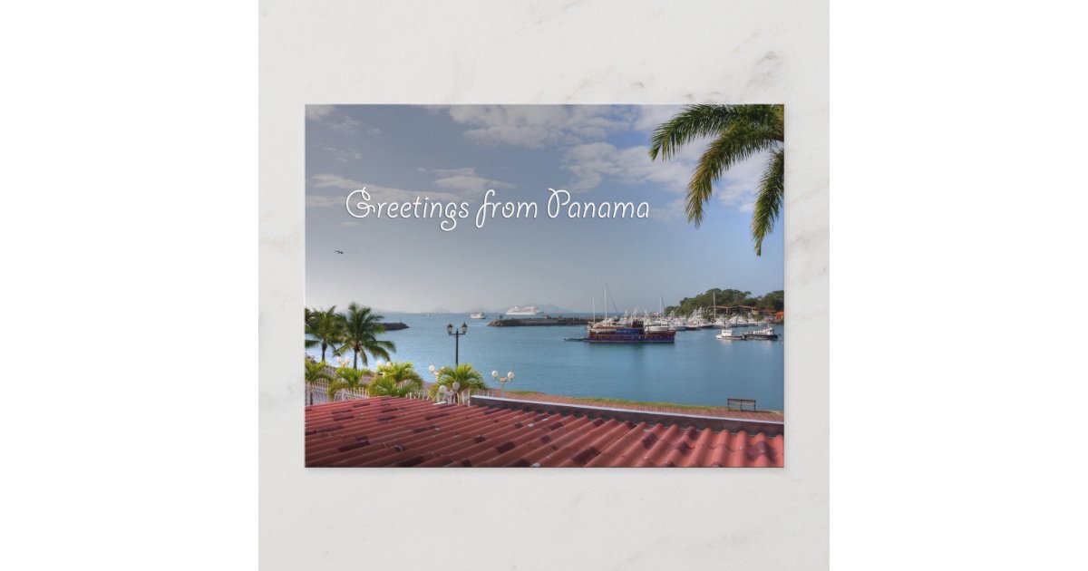 Greetings from Panama Canal, postcard | Zazzle