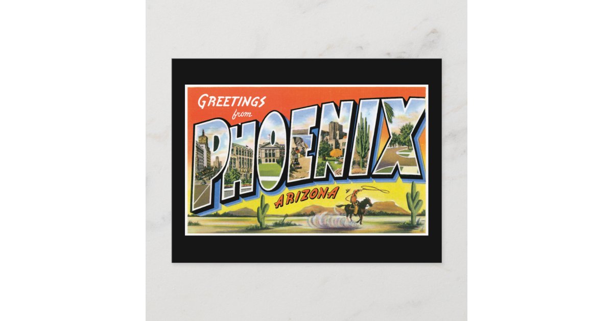 Greetings From Phoenix Arizona Postcard | Zazzle