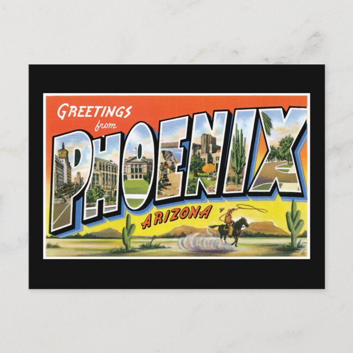 Greetings From Phoenix Arizona Postcard | Zazzle.com