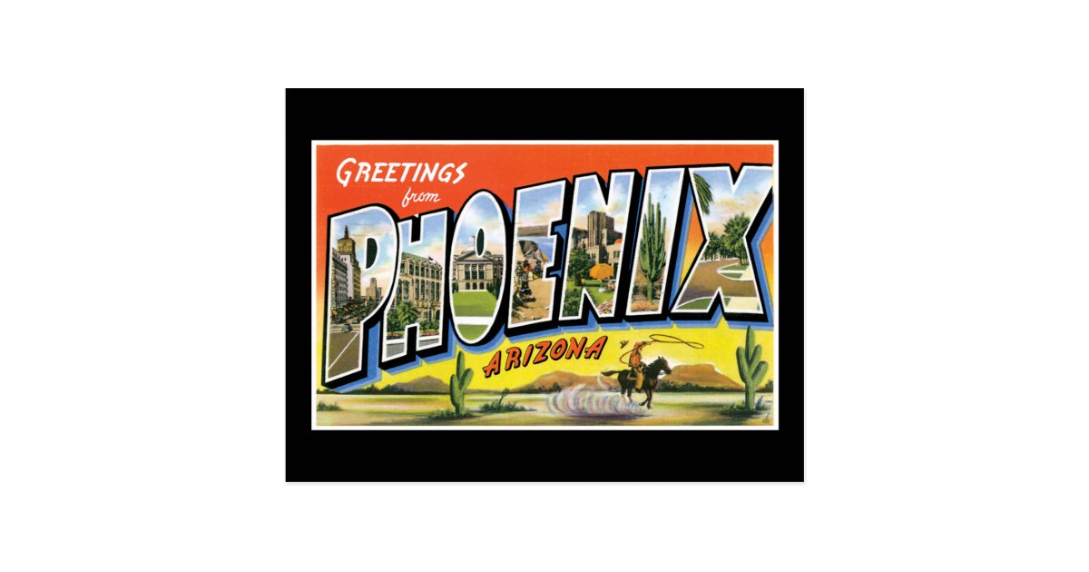 Greetings From Phoenix Arizona Postcard | Zazzle.com