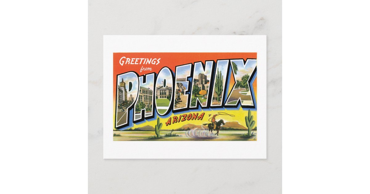 Greetings from Phoenix Postcard | Zazzle