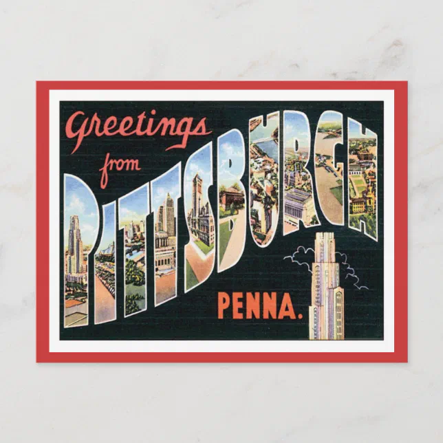 Greetings From Pittsburgh,Pennsylvania Postcard | Zazzle
