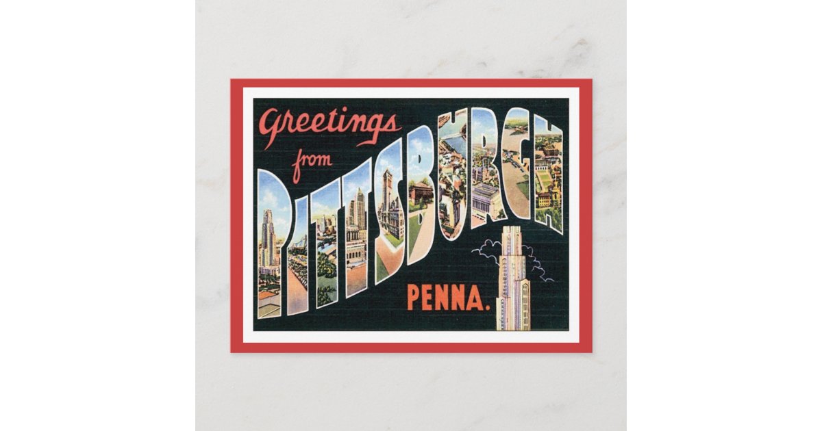 Greetings From Pittsburgh,Pennsylvania Postcard | Zazzle