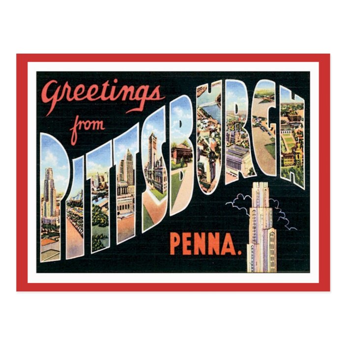 Greetings From Pittsburgh,Pennsylvania Postcard | Zazzle.com