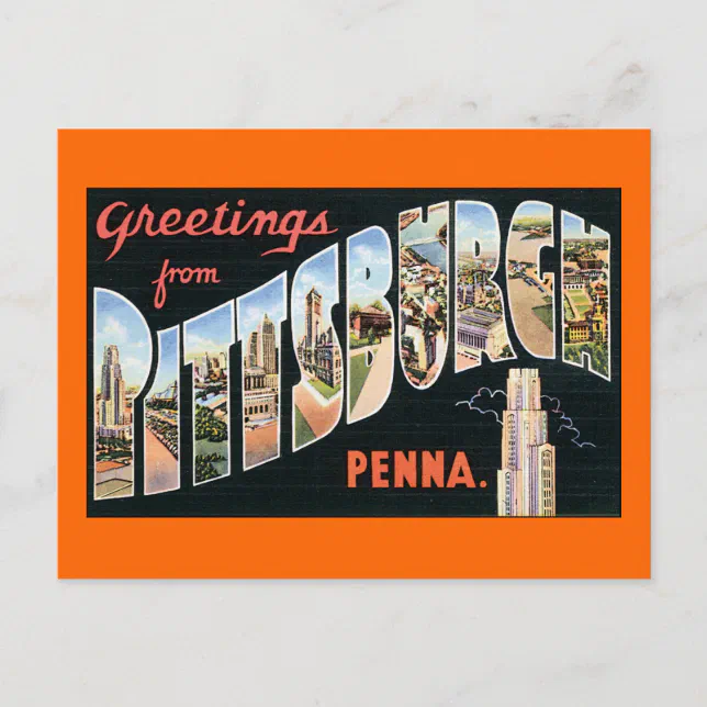 Greetings from Pittsburgh, Pennsylvania Postcard | Zazzle
