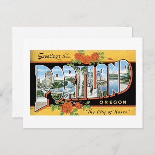 Greetings from Portland, Oregon! Postcard | Zazzle