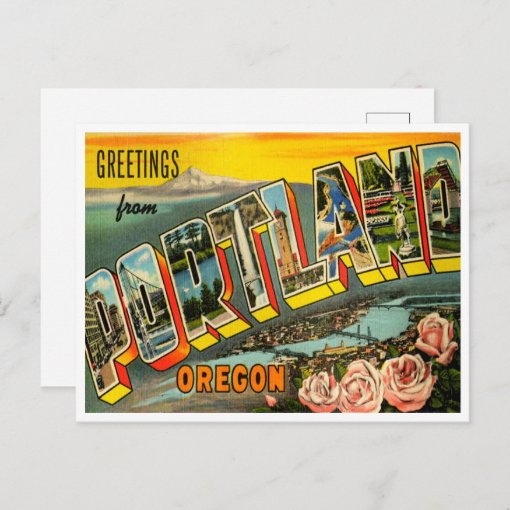 Greetings from Portland, Oregon Postcard | Zazzle