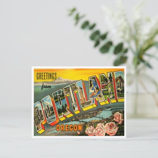 Greetings from Portland, Oregon Postcard | Zazzle