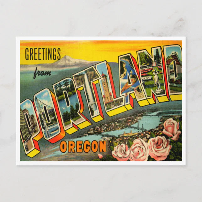 Greetings from Portland, Oregon Postcard | Zazzle