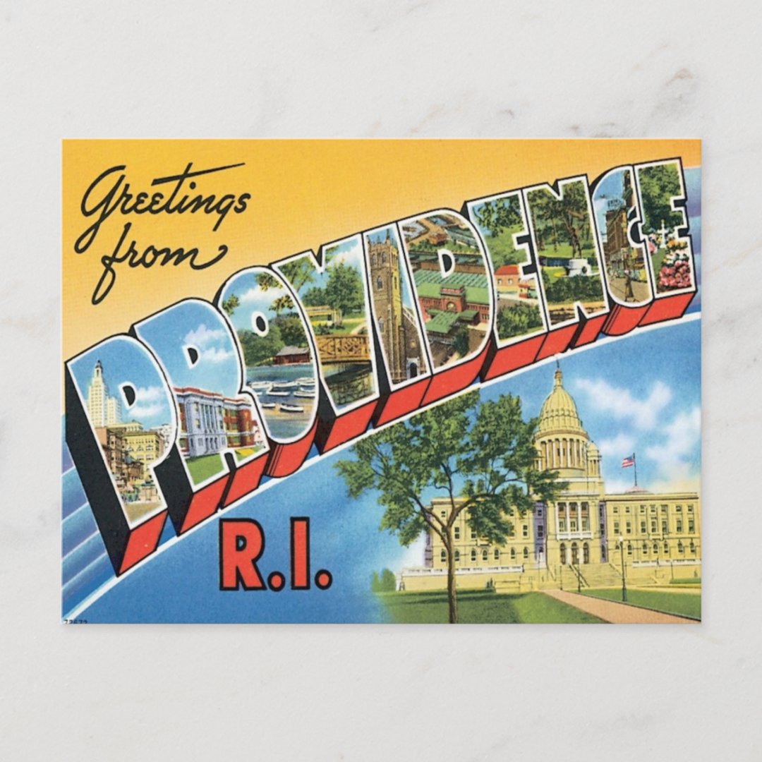 Greetings From Providence,Rhode Island Postcard | Zazzle