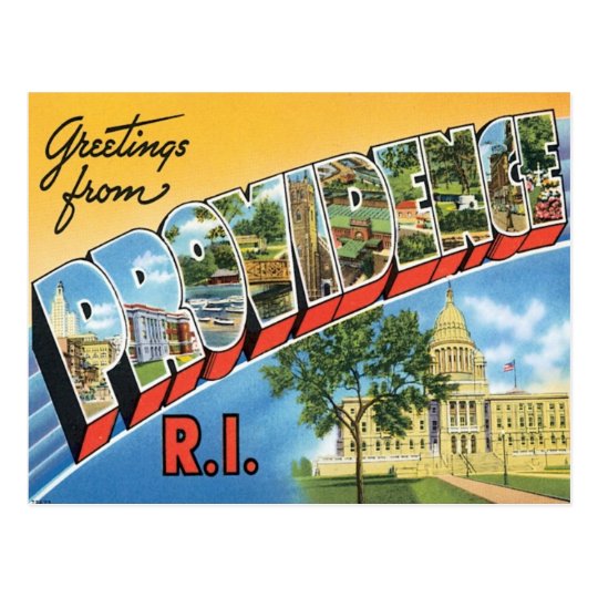 Greetings From Providence,Rhode Island Postcard | Zazzle.com