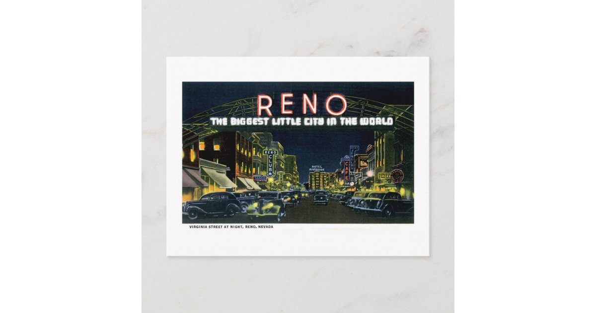 Greetings from Reno, Nevada! Postcard | Zazzle