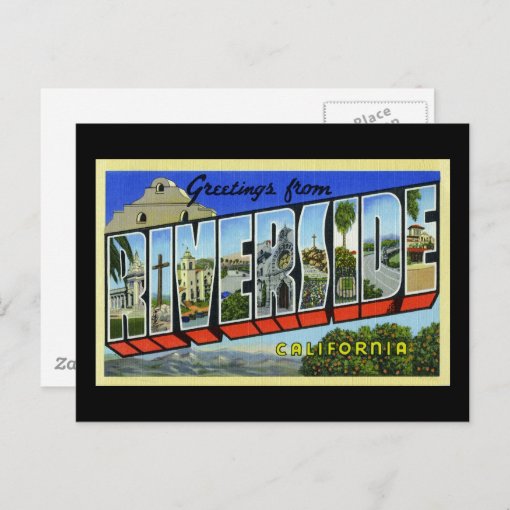 Greetings from Riverside California Postcard | Zazzle