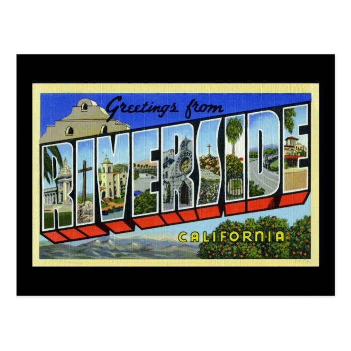 Greetings from Riverside California Postcard | Zazzle.com
