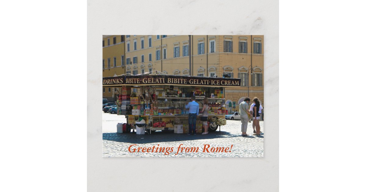 Greetings from Rome Postcard | Zazzle