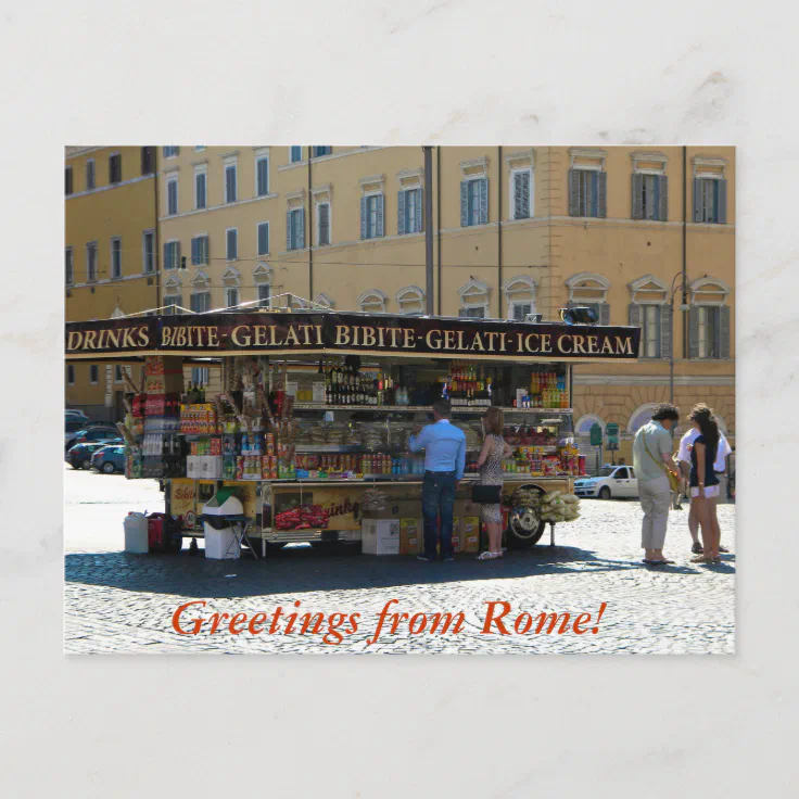 Greetings from Rome Postcard | Zazzle