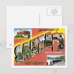 Greetings From Santa Fe NM US City Postcard | Zazzle