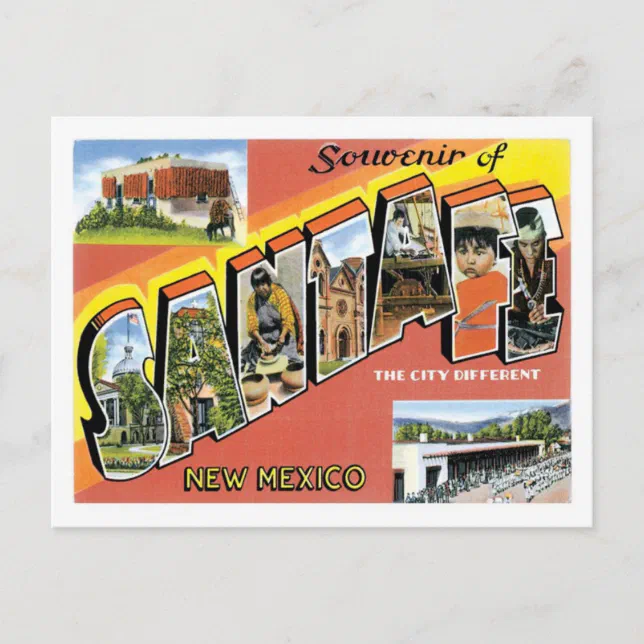 Greetings From Santa Fe NM US City Postcard | Zazzle