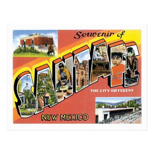 Greetings From Santa Fe NM US City Postcard | Zazzle.com