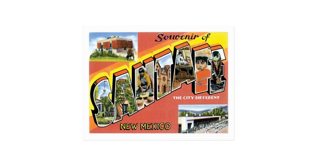 Greetings From Santa Fe NM US City Postcard | Zazzle.com