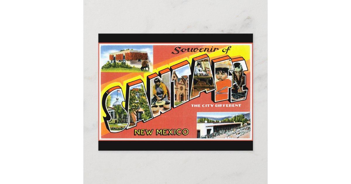 Greetings From Santa Fe Postcard | Zazzle
