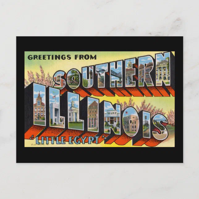 Greetings from Southern Illinois Little Egypt Postcard | Zazzle