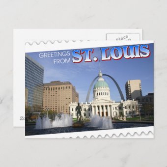 Greetings from St. Louis, Missouri Postcard | Zazzle