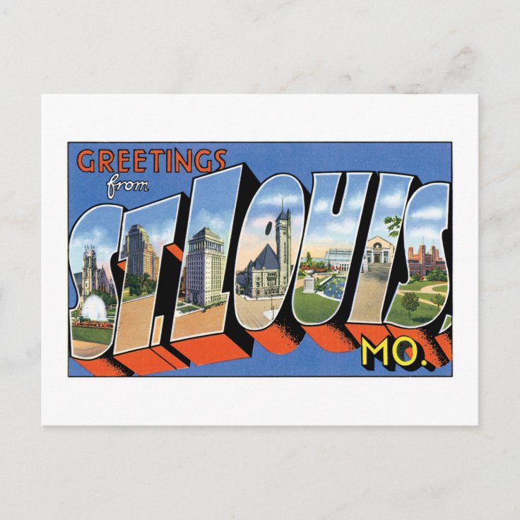 Greetings from St. Louis, MO! Postcard | Zazzle