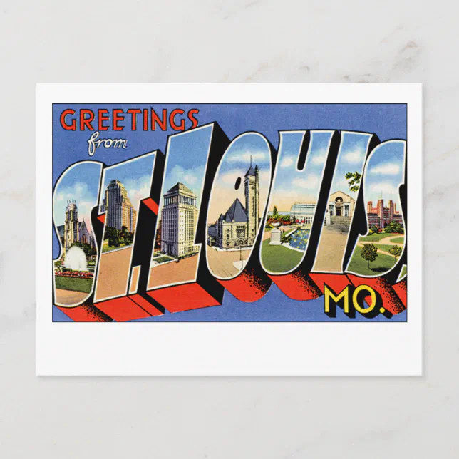 Greetings from St Louis Postcard | Zazzle