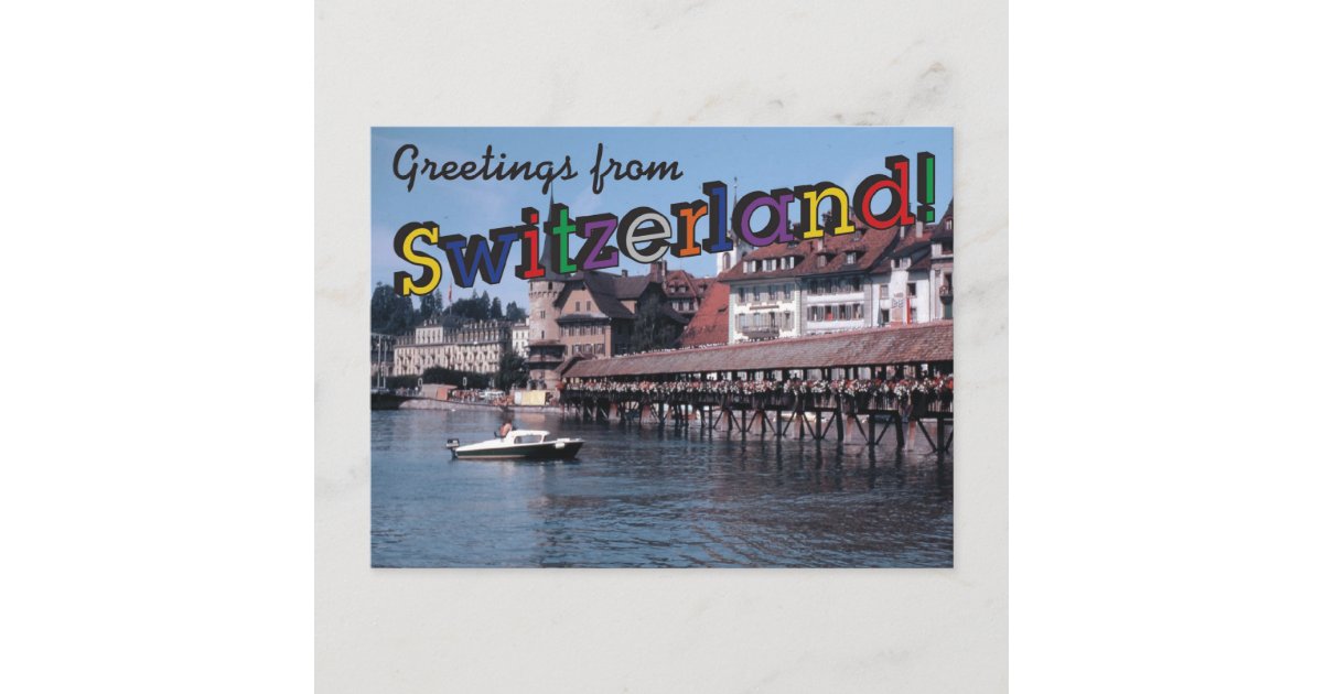 Greetings from Switzerland! Postcard | Zazzle