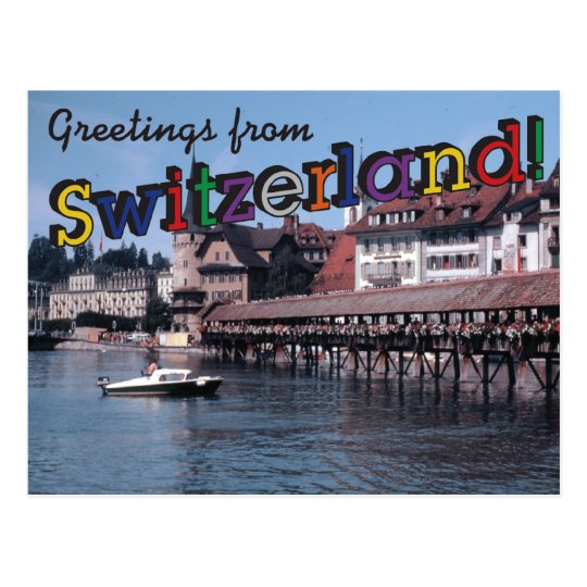 Greetings from Switzerland! Postcard | Zazzle.com