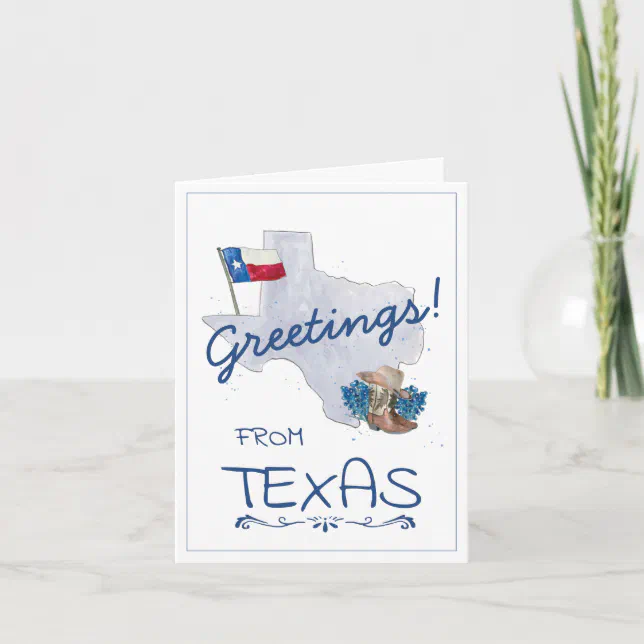 Greetings from Texas Card | Zazzle