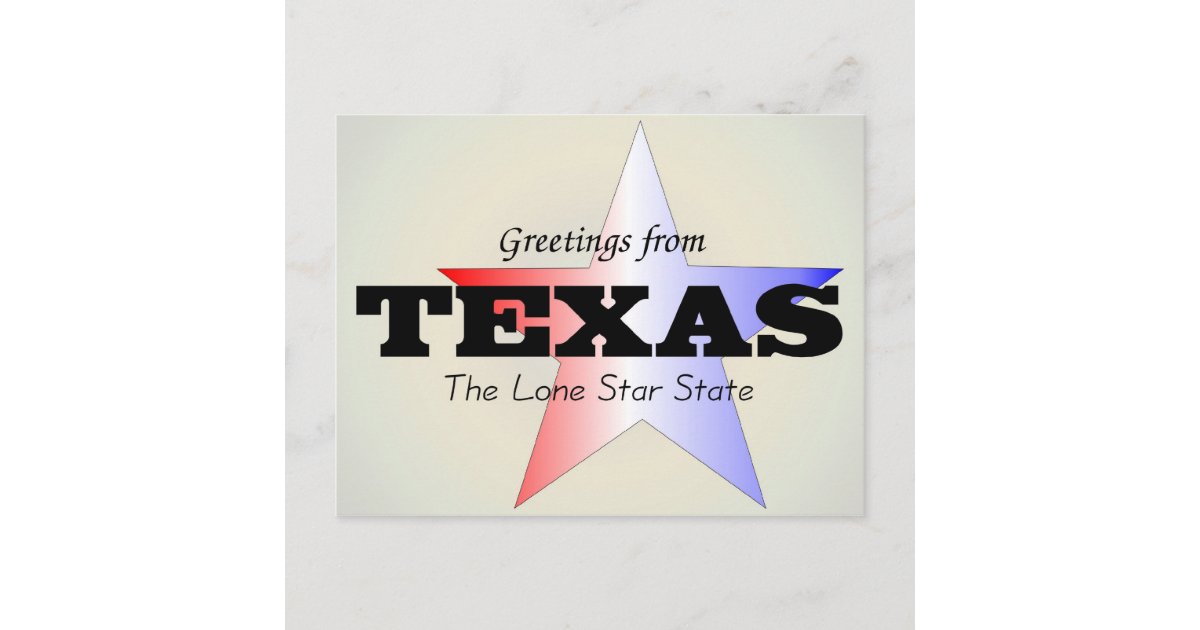 Greetings from Texas Postcard | Zazzle
