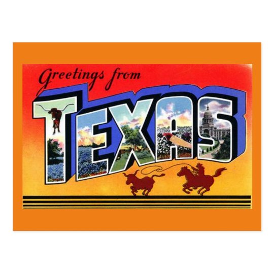 Greetings From Texas Postcard | Zazzle.com