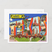 Greetings from Texas Vintage Travel Postcard | Zazzle