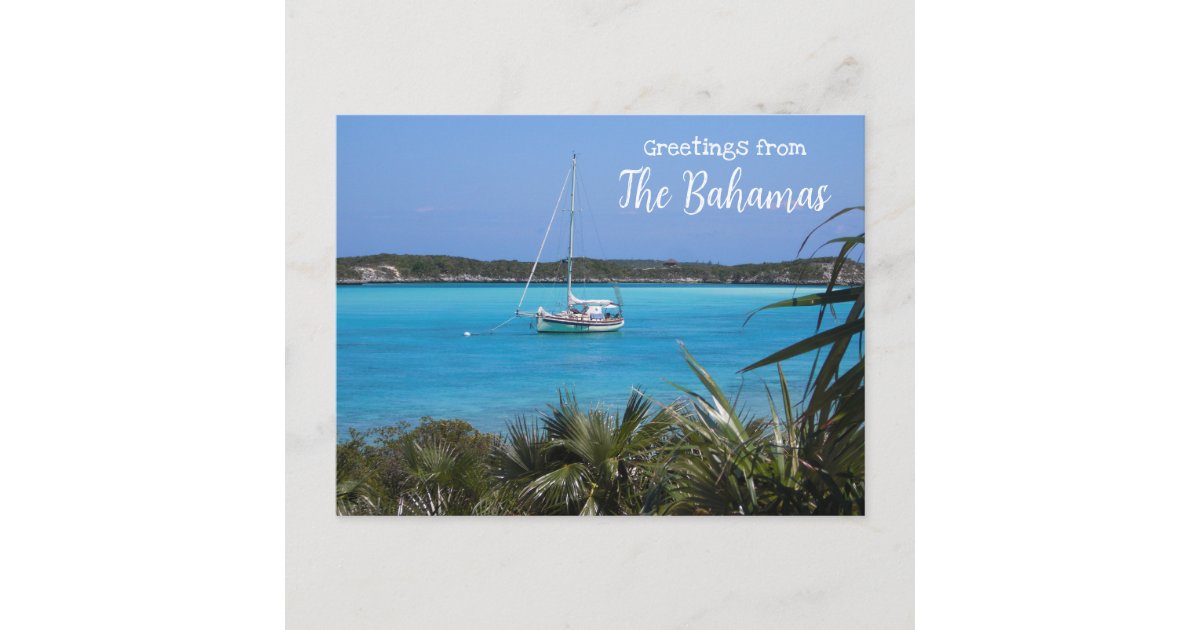 Greetings from The Bahamas Scenic Postcard | Zazzle
