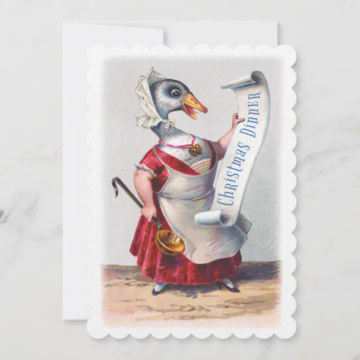 Greetings from the Holiday Goose Invitation | Zazzle