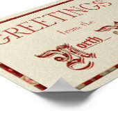 Greetings from the North Pole Poster | Zazzle