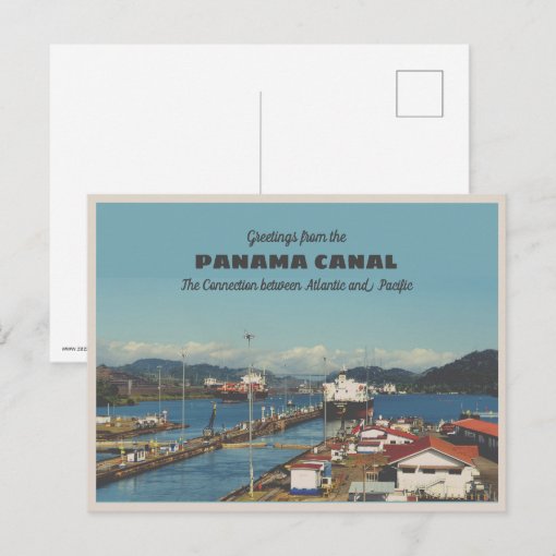 Greetings from the Panama Canal Postcard | Zazzle