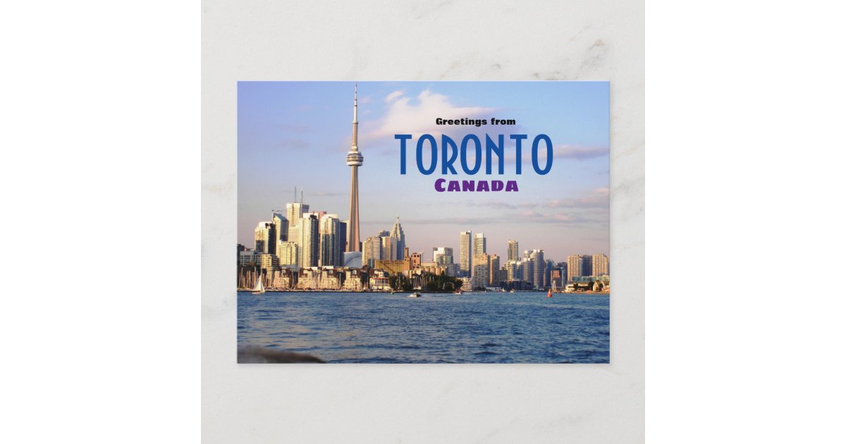 Greetings from Toronto Canada Scenic Postcard | Zazzle