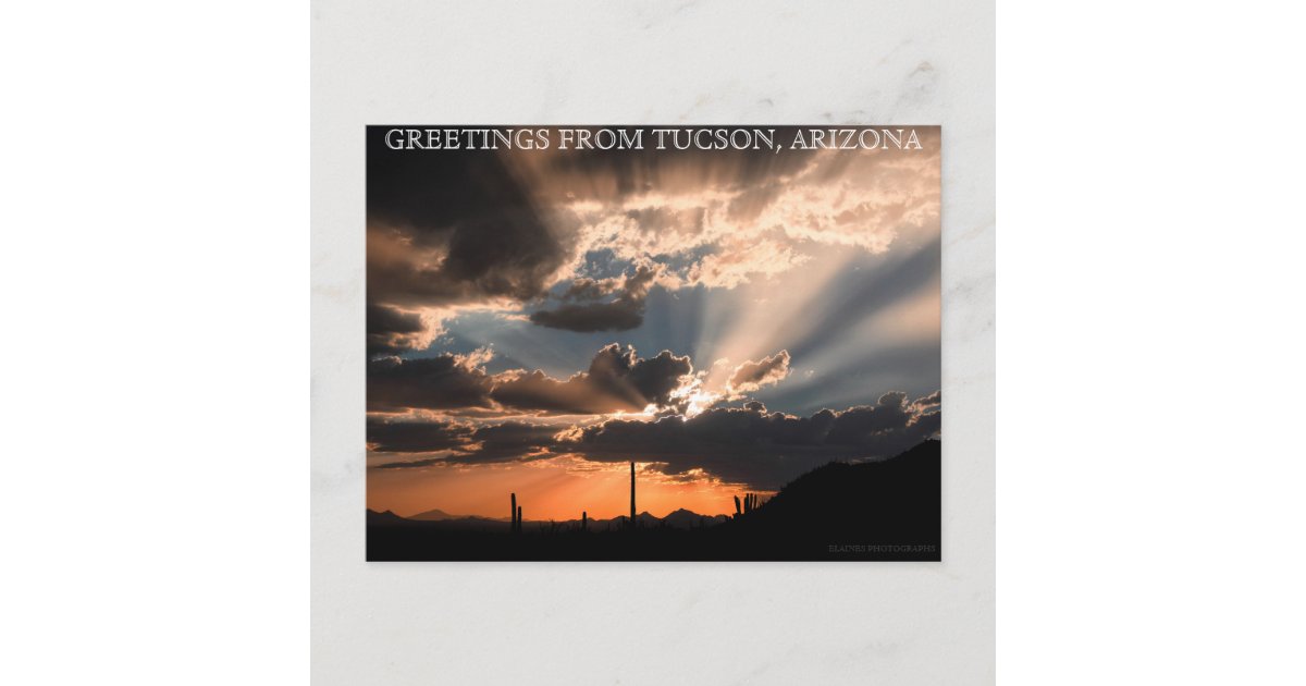 GREETINGS FROM TUCSON, ARIZONA POSTCARD | Zazzle