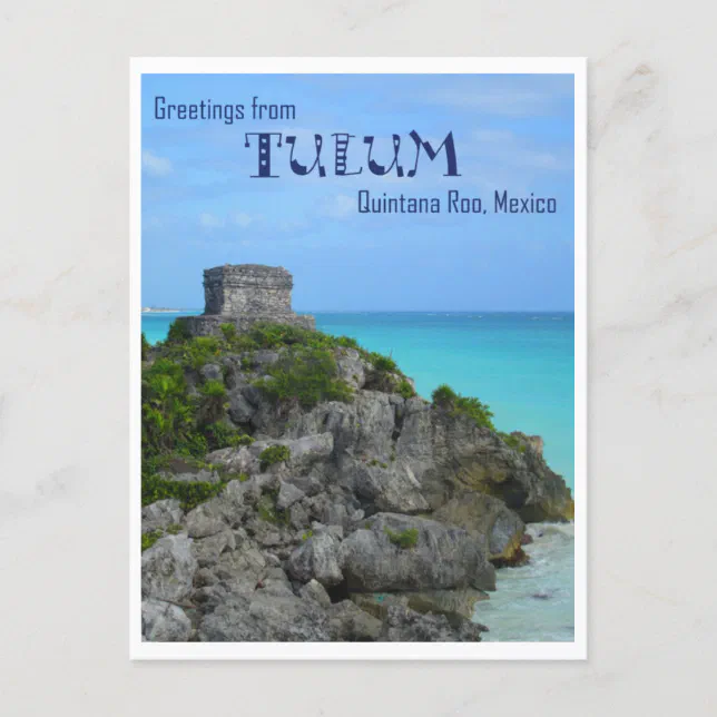 Greetings From Tulum Postcard | Zazzle