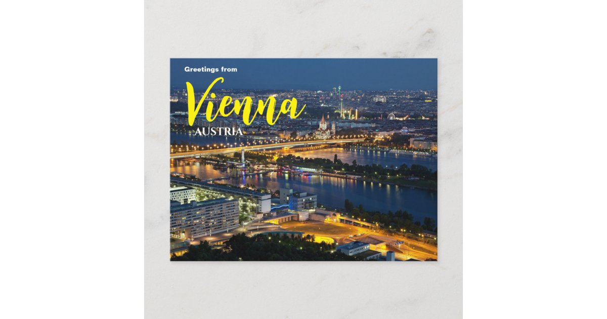 Greetings from Vienna Austria Postcard | Zazzle
