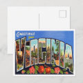 Greetings from Virginia Vintage Travel Postcard | Zazzle
