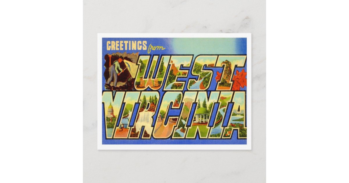 Greetings From West Virginia Postcard | Zazzle