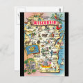 Greetings From Wisconsin Postcard | Zazzle