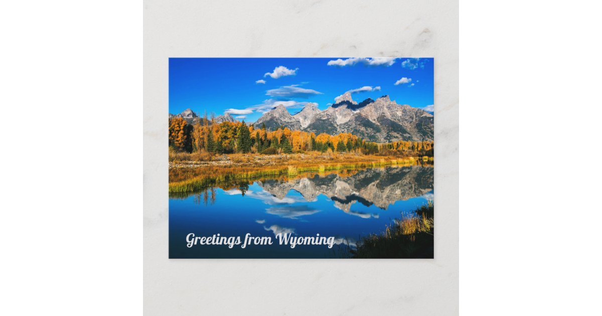 Greetings From Wyoming Postcard | Zazzle