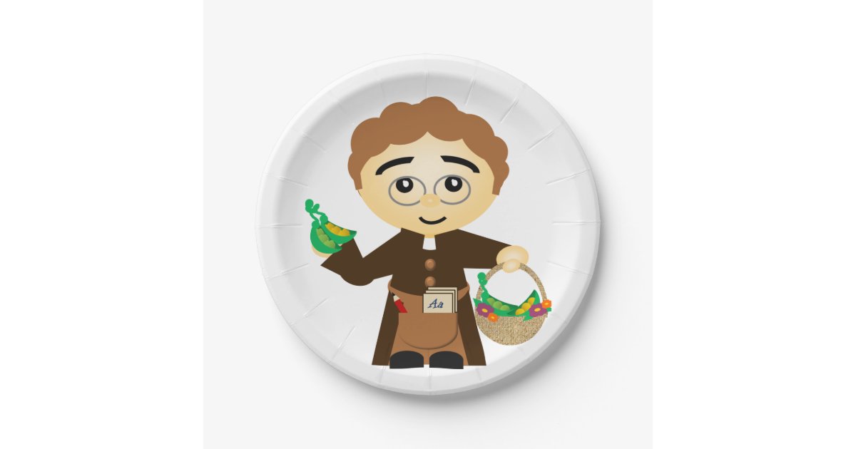 Gregor Mendel Paper Plates | Zazzle